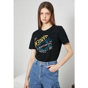 에고이스트 프린팅 포인트 꼬임 반소매 티셔츠 3CH860 349239 : 에누리 가격비교