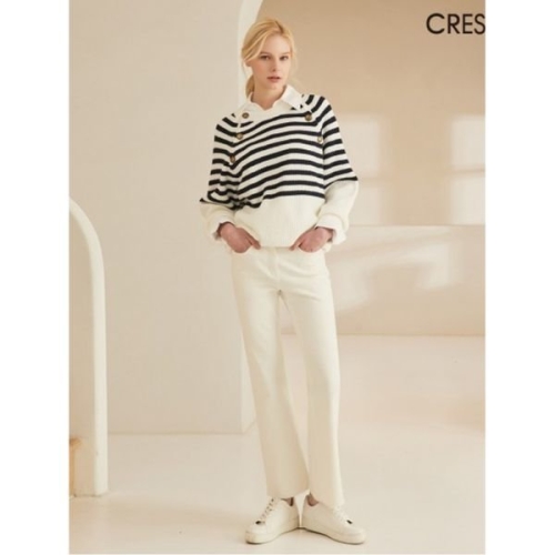 크레송 아이보리 여성 벨보텀 데님 팬츠 C2211PT02IV 349076 - 에누리 가격비교