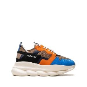 베르사체 Chain Reaction quot Beige Black Blue Orange quot sneakers ...