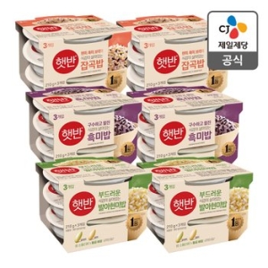 CJ제일제당 햇반 흑미밥 210g 6개 + 발아현미밥 210g 6개 + 매일잡곡밥 210g 6개 - 에누리 가격비교