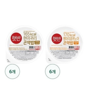 CJ제일제당 햇반 렌틸콩퀴노아 150g 6개 + 현미귀리곤약밥 150g 6개 - 에누리 가격비교