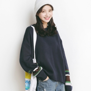 윙크핑크 후드 포인트 니트_KT033 - 에누리 가격비교