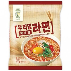 우리밀 라면 매운맛 115g [5개] - 에누리 가격비교