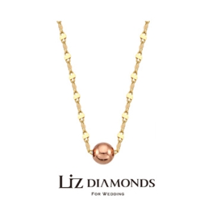 14K 루첸리 Luce`n Lee 볼 목걸이 리즈다이아몬드 _ LCN5956QW - 에누리 가격비교