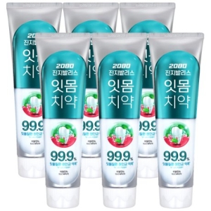 애경 2080 진지발리스 허벌민트 치약 125g [6개] - 에누리 가격비교