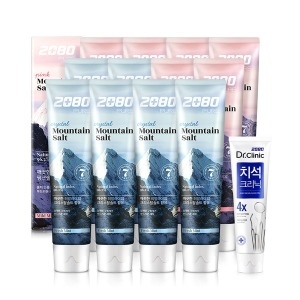 애경 2080 마운틴솔트치약 크리스탈 120g x 6개+ 핑크 120g x 6개 - 에누리 가격비교