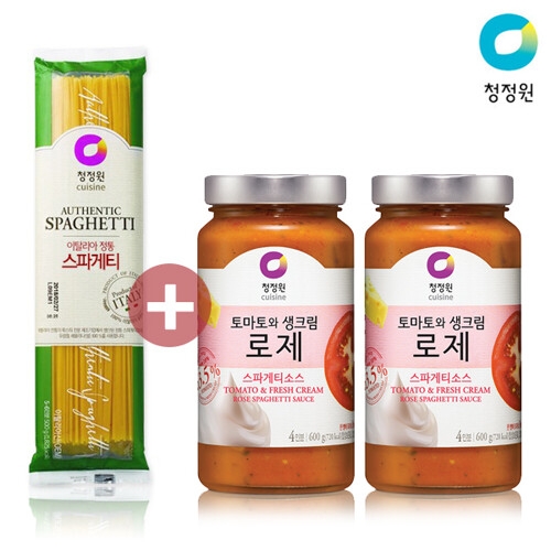 대상 청정원 토마토와 생크림 로제 스파게티소스 600g X 2개 스파게티면 500g 에누리 가격비교