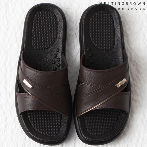 멜팅브라운 사무실슬리퍼 남자고급슬리퍼 가죽슬리퍼 of08 - 에누리 가격비교