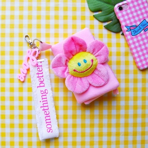 토이 키링-핑크 스마일꽃 반지갑 - 에누리 가격비교