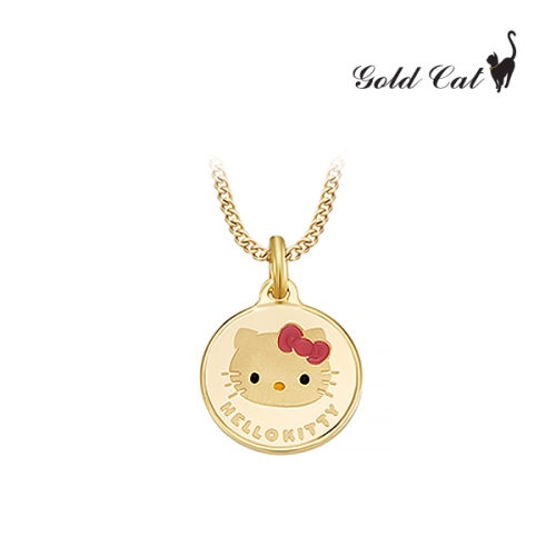헬로키티 골드캣 14k 라인1 미아방지 목걸이_CH1019_각인서비스 14k 옐로우골드 38cm - 에누리 가격비교