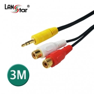 라인업시스템 LANStar LS-2RFST 3.5mm to 2RCA 케이블[LS-2RFST-3M, 3m] - 에누리 가격비교