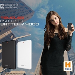 지스타코리아 TEMPLER 4000mAh 슬림 보조배터리 (TEM-P4-4000) - 에누리 가격비교