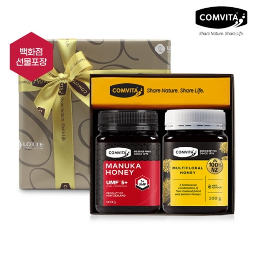 콤비타 UMF5+ 마누카꿀 야생화꿀 세트 500g [1개] - 에누리 가격비교