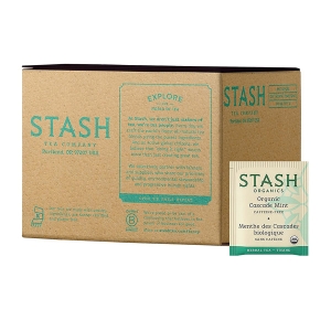 스타쉬 Stash Tea Organic Cascade Mint Herbal Tea 100 Count Tea Bags in ...
