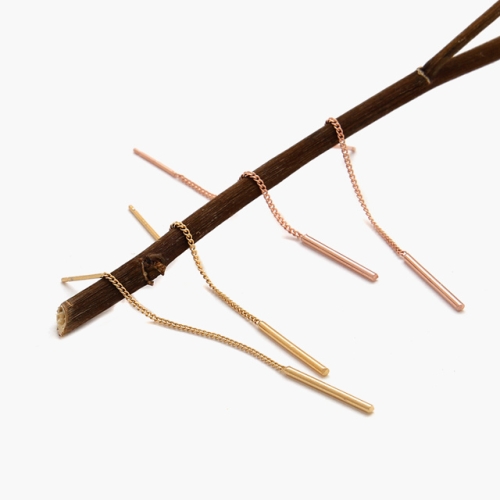 제이로렌 0M01624 일자체인 로즈골드 골드 롱귀걸이 - 에누리 가격비교