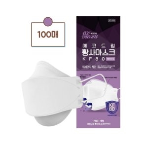에코드림 황사마스크 KF80 대형 [100개] : 에누리 가격비교