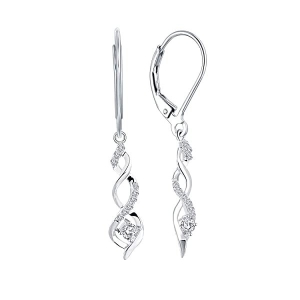 미국 807875 JO WISDOM 925 Sterling Silver Infinity Dangle & Drop Earr ...