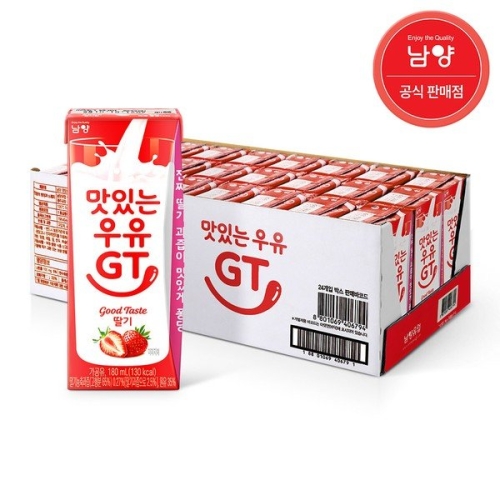 남양유업 맛있는우유 GT 딸기 180ml [24개] - 에누리 가격비교
