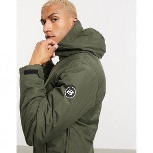 Pull Bear overhead padded jacket in khaki 248311 - 에누리 가격비교