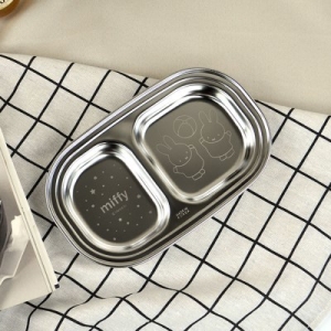 CS동양상사 키친유 미피 스텐 간식식판2구 : 에누리 가격비교