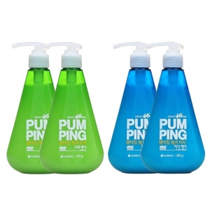 LG생활건강 페리오 46cm 펌핑치약 상쾌한 스피아민트 285g 2개 + 개운한 허브 285g 2개 - 에누리 가격비교